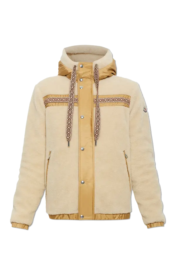 Moncler Fleece With Hood - Cream