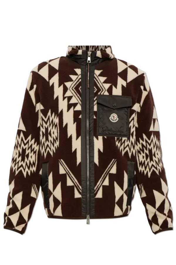 Moncler Fleece With Pockets - Brown