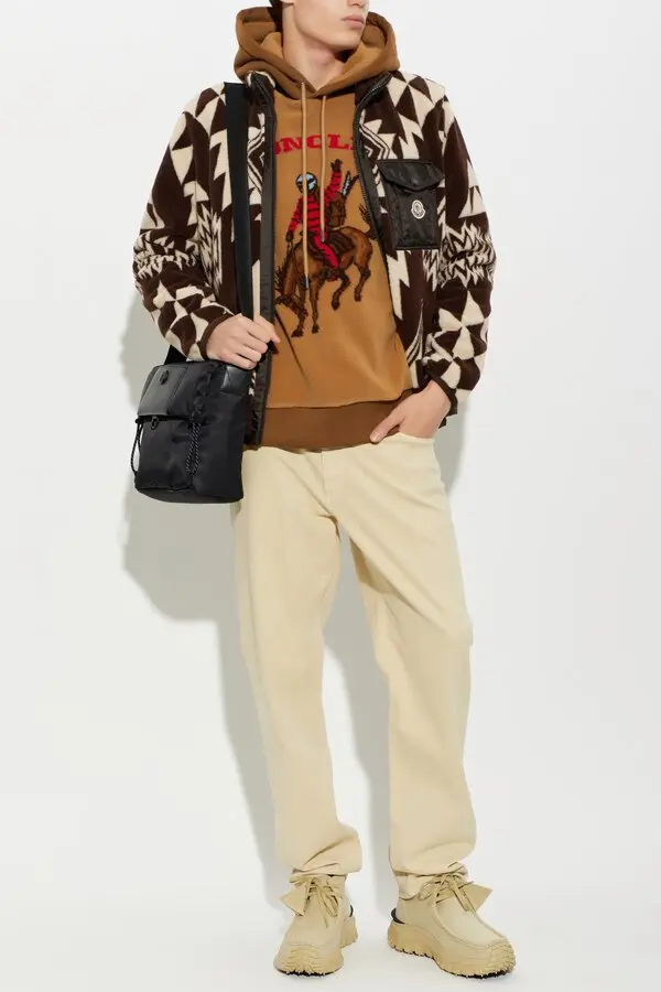 Moncler Fleece With Pockets - Brown