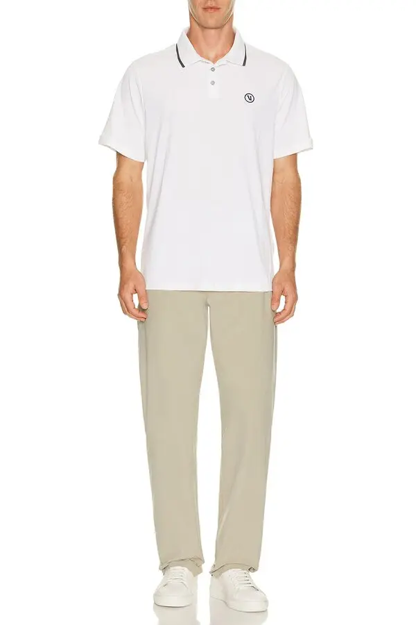 Vuori Meta Classic Fit Trouser In Beige - Truffle