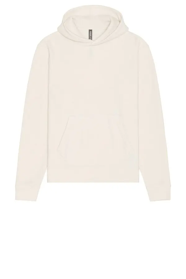 Vuori Beach Fleece Pullover Hoodie In Cream - Bone Heather
