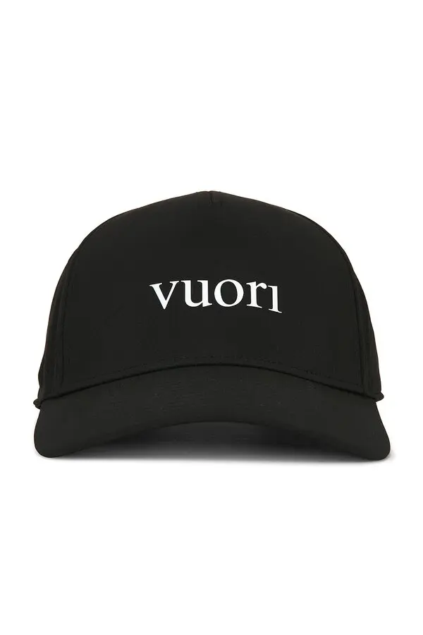 Vuori Wordmark Water Tech Hat - Black