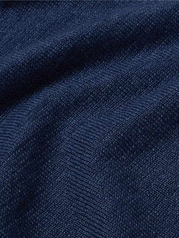 Anderson & Sheppard Linen Henley Sweater
