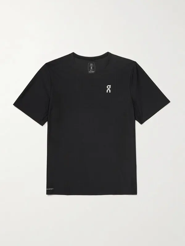 On Court Stretch Recycled-jersey T-shirt - Black