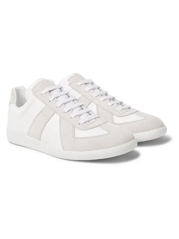 MAISON MARGIELA Replica Leather And Suede Sneakers