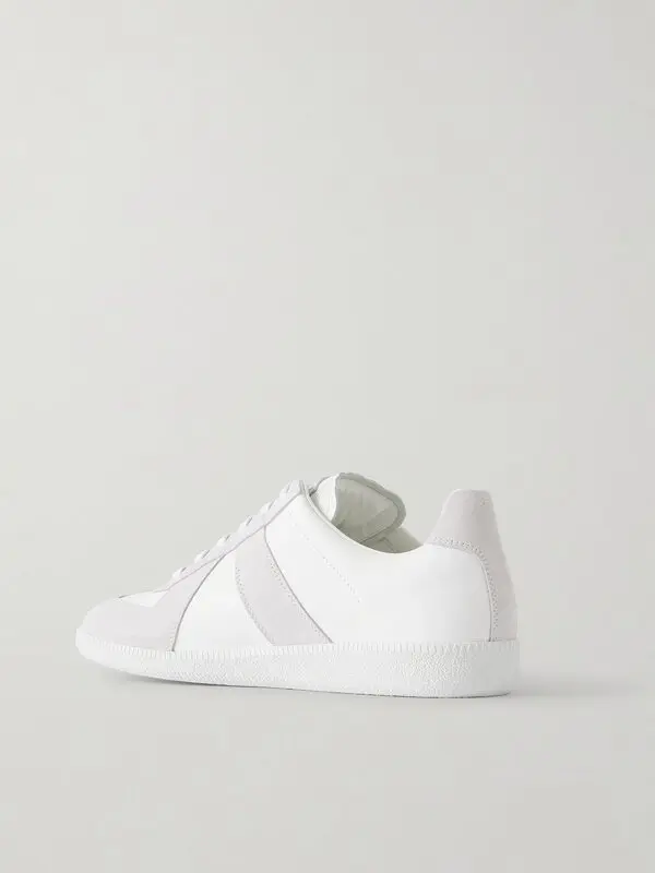 MAISON MARGIELA Replica Leather And Suede Sneakers