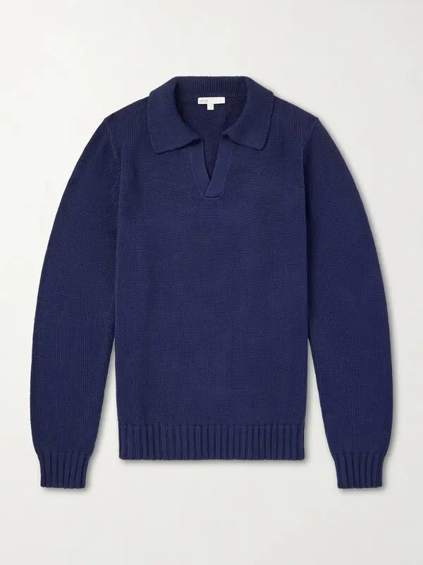 Onia Cotton Polo Sweater