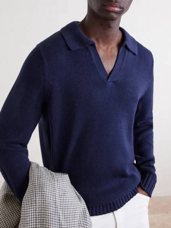 Onia Cotton Polo Sweater