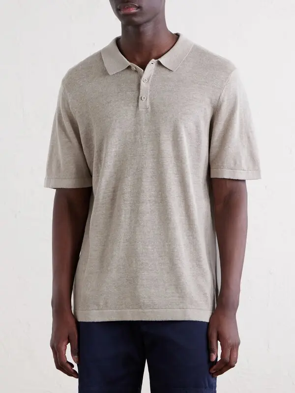 Onia Linen Polo Shirt
