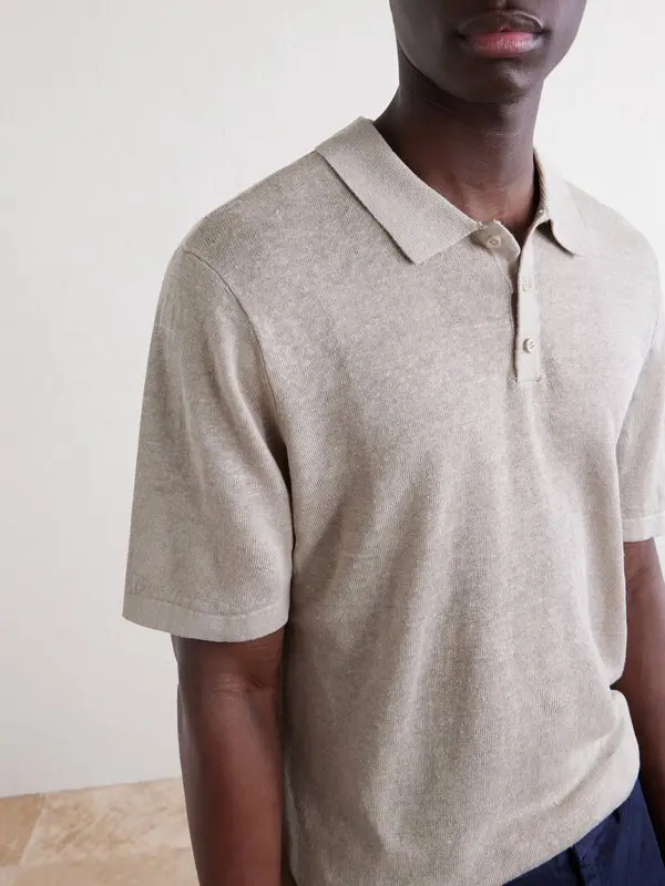 Onia Linen Polo Shirt
