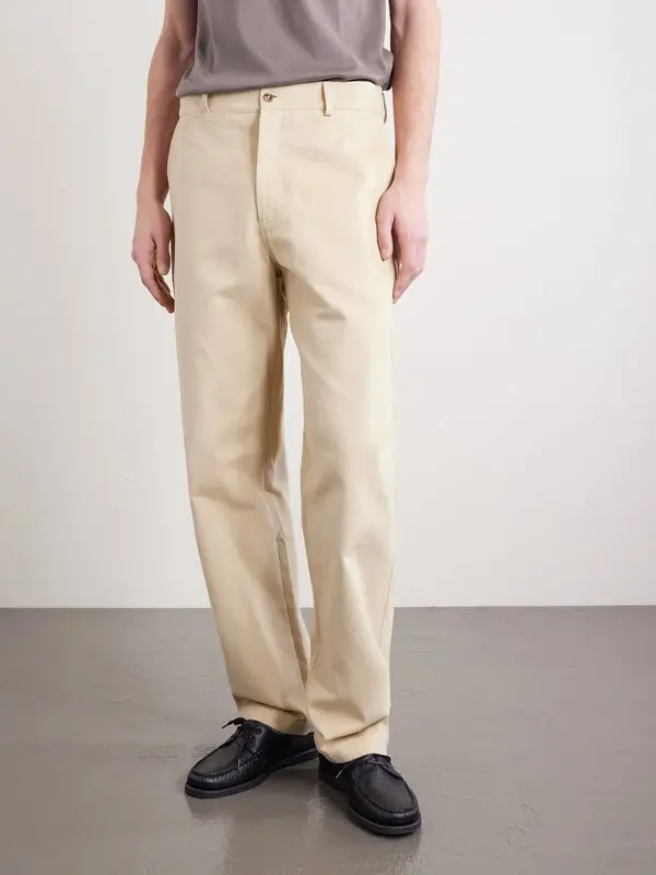 De Bonne Facture Balloon Tapered Cotton-drill Trousers