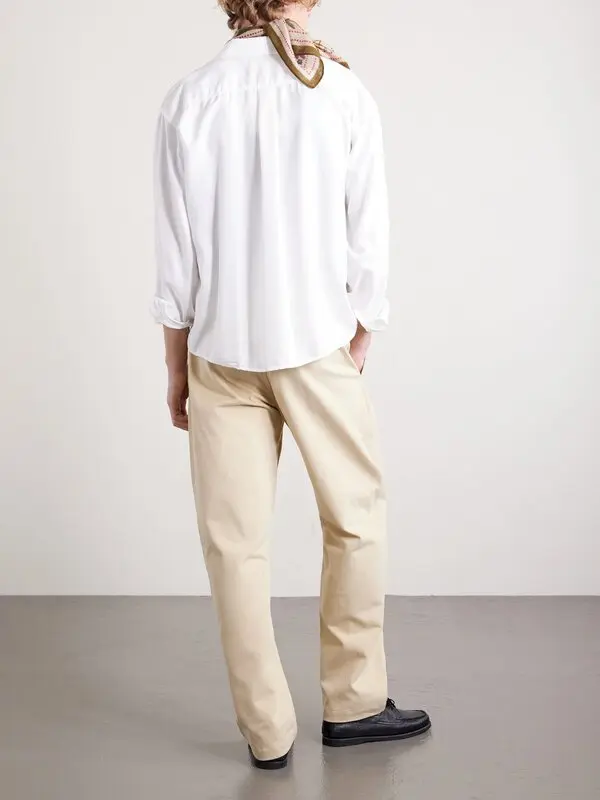 De Bonne Facture Balloon Tapered Cotton-drill Trousers