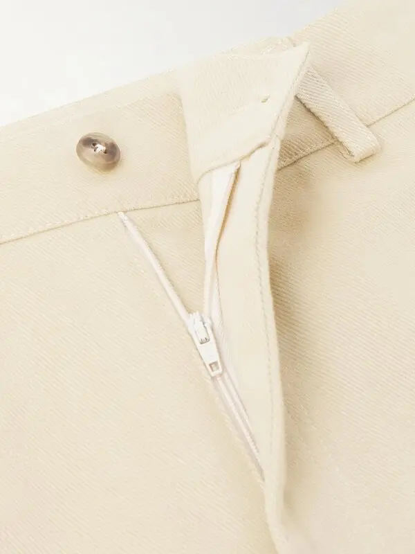 De Bonne Facture Balloon Tapered Cotton-drill Trousers