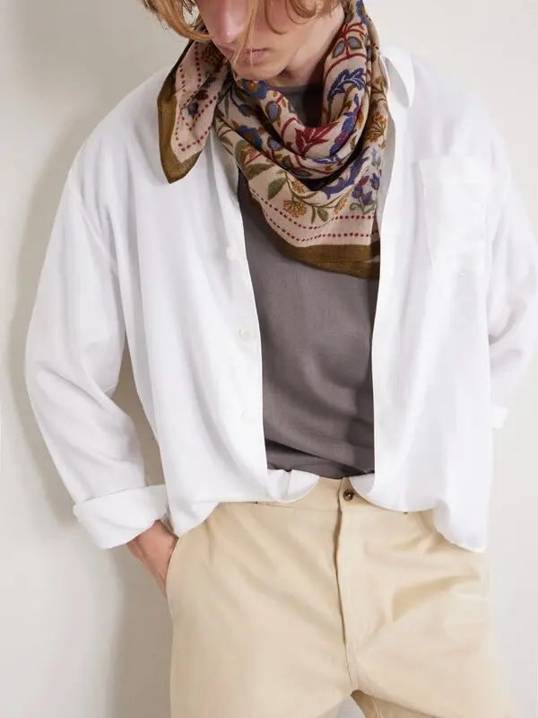 De Bonne Facture Balloon Tapered Cotton-drill Trousers