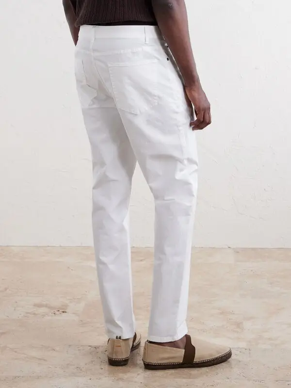 Onia Straight-leg Cotton-blend Trousers