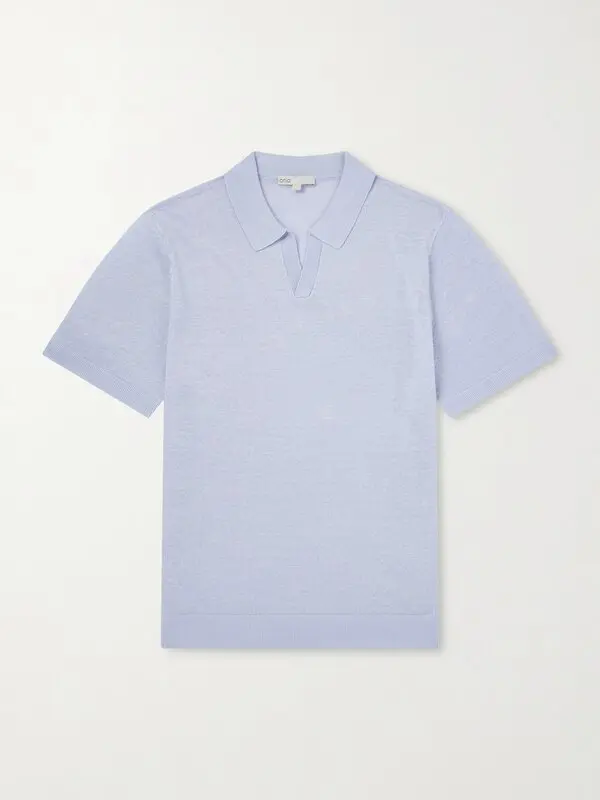 Onia Johnny Linen Polo Shirt