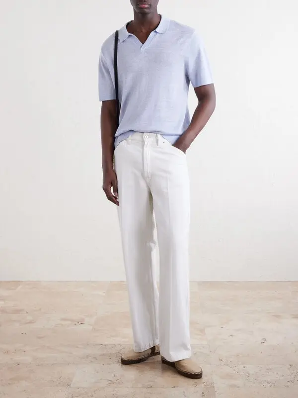 Onia Johnny Linen Polo Shirt