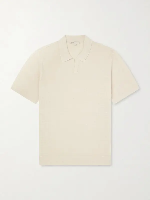 Onia Johnny Linen Polo Shirt