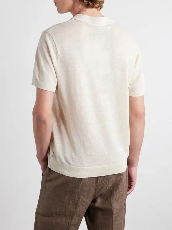 Onia Johnny Linen Polo Shirt