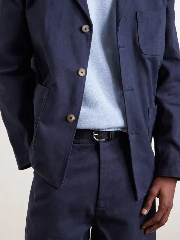 De Bonne Facture Traveler Cotton-twill Suit Jacket