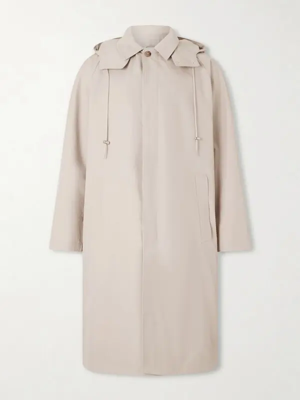 De Bonne Facture Grandad Giant Mac Cotton Coat