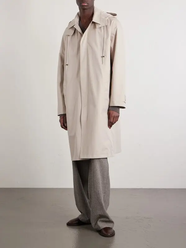 De Bonne Facture Grandad Giant Mac Cotton Coat