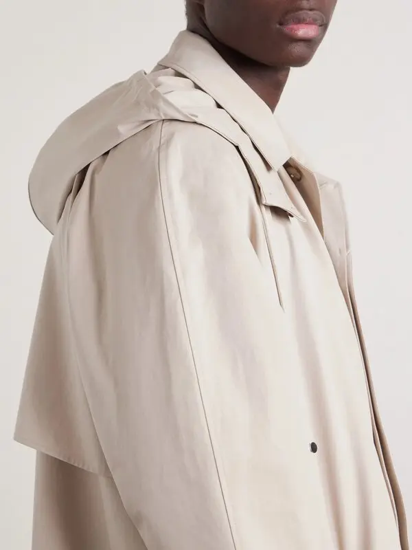 De Bonne Facture Grandad Giant Mac Cotton Coat