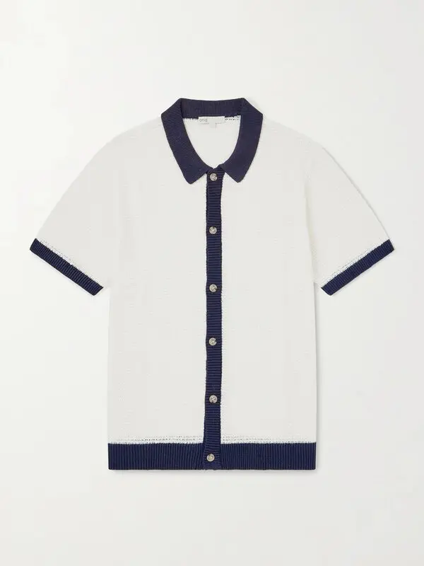 Onia Crocheted Linen Shirt