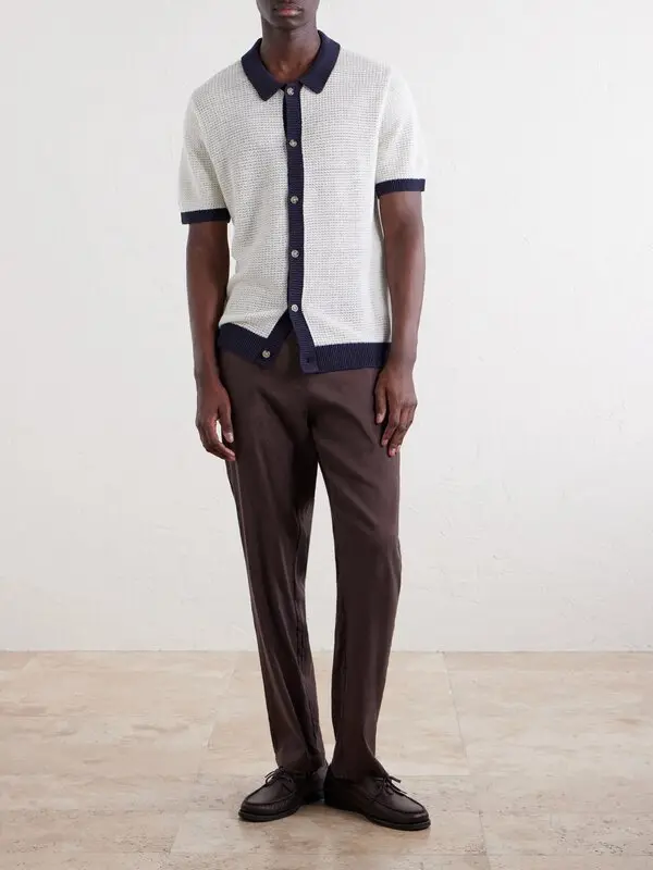 Onia Crocheted Linen Shirt