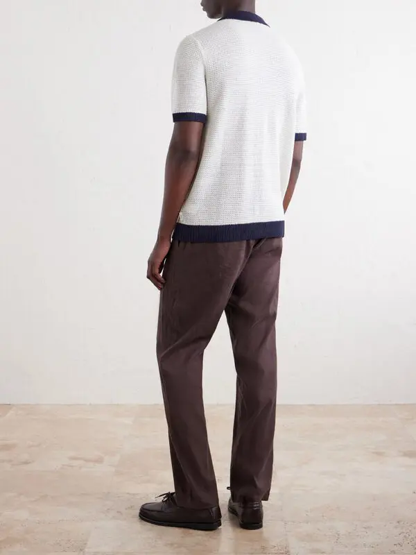 Onia Crocheted Linen Shirt