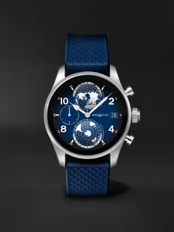 Montblanc Summit 3 Titanium Smart Watch, Ref. 129268 - Blue