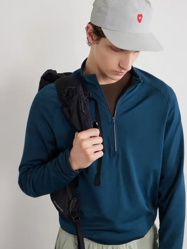 DISTRICT VISION Embroidered Nylon-taslan Baseball Cap - Gray
