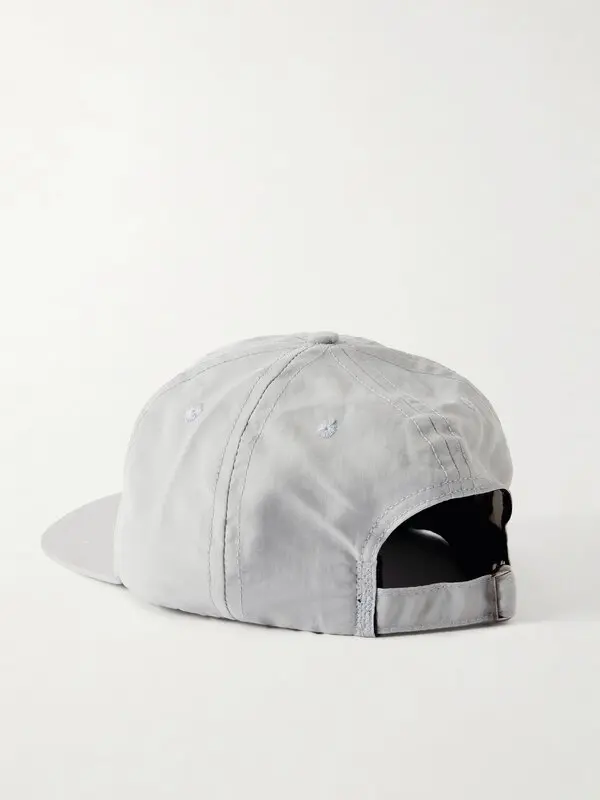 DISTRICT VISION Embroidered Nylon-taslan Baseball Cap - Gray