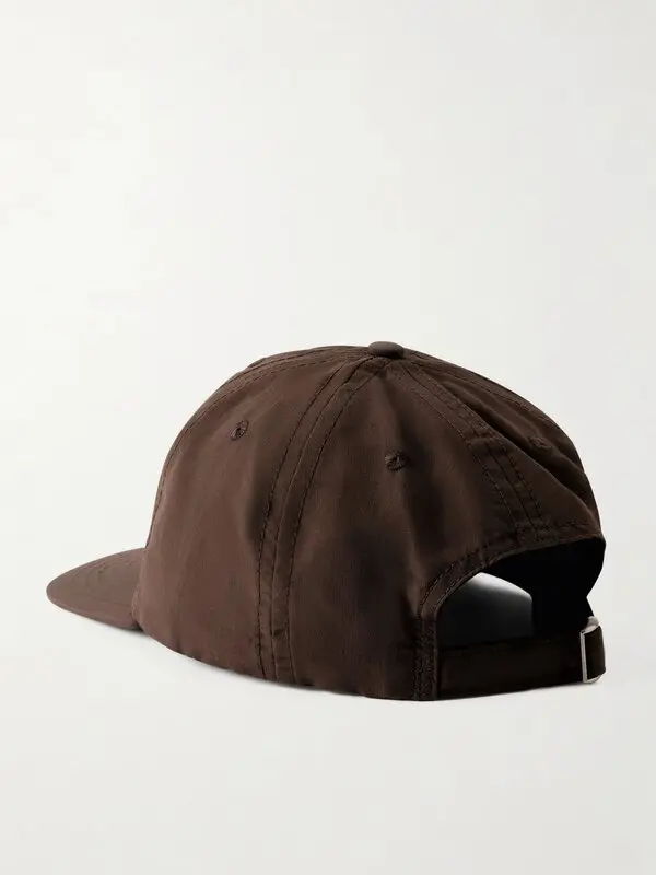 DISTRICT VISION Embroidered Nylon-taslan Baseball Cap - Brown