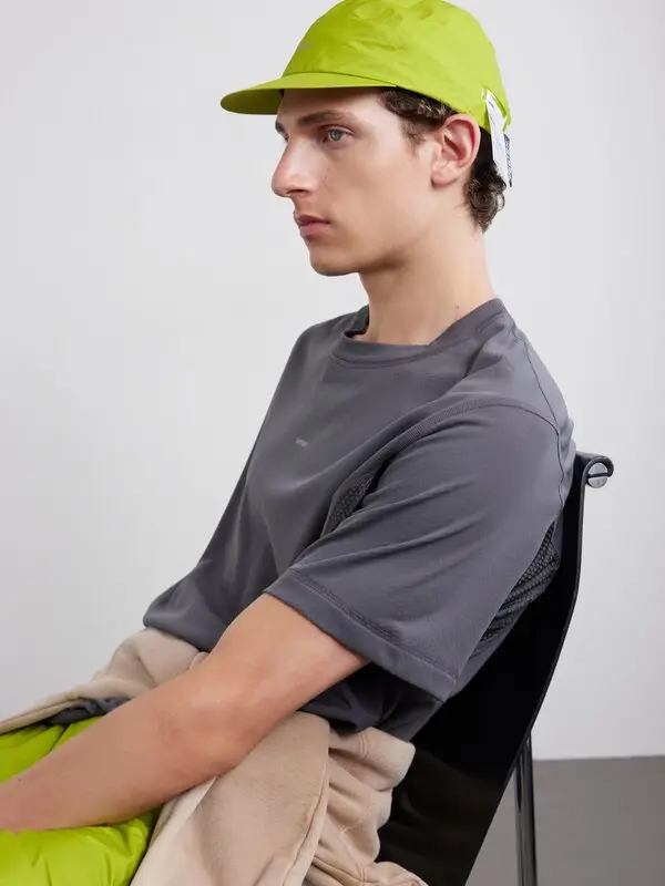 Satisfy Logo-print Pertex® Shield Air Ripstop Running Cap - Green