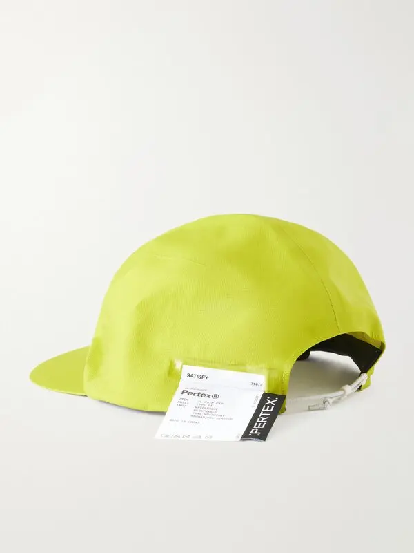 Satisfy Logo-print Pertex® Shield Air Ripstop Running Cap - Green