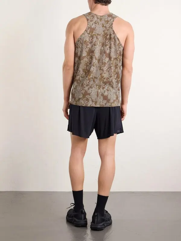 Satisfy Embellished Logo-appliquéd Space-o™ Mesh Tank Top