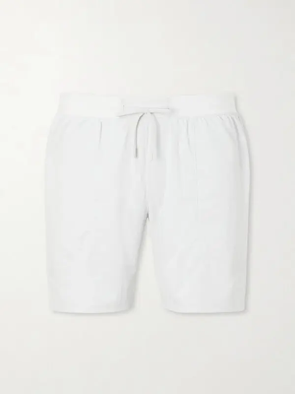 Lululemon License To Train Straight-leg Layered 7" Stretch Recycled-shell And Jersey Drawstring Shorts - Gray