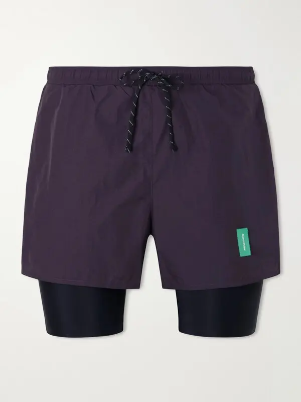 DISTRICT VISION Ultralight Shell Running Shorts - Purple
