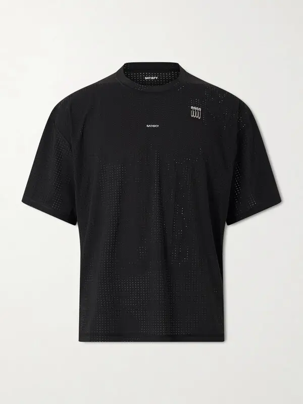Satisfy Embellished Space-o™ Mesh T-shirt