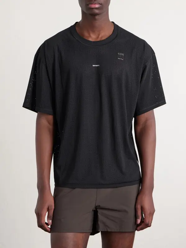Satisfy Embellished Space-o™ Mesh T-shirt