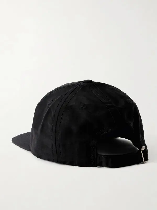 DISTRICT VISION Embroidered Nylon-taslan Baseball Cap - Black