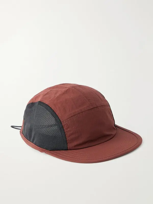 DISTRICT VISION Logo-appliquéd Panelled Shell And Mesh Cap