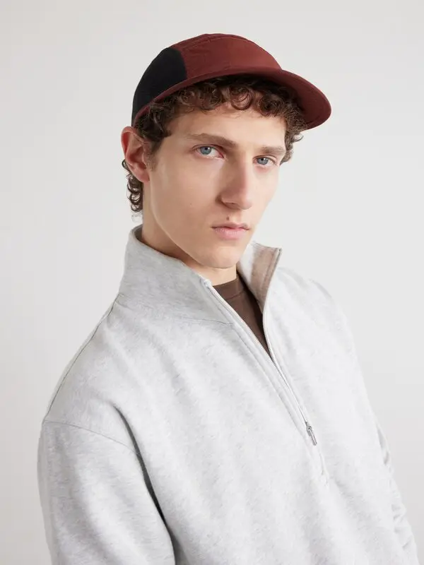 DISTRICT VISION Logo-appliquéd Panelled Shell And Mesh Cap
