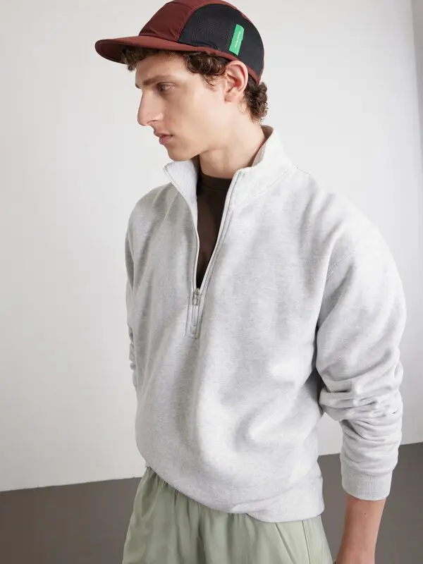 DISTRICT VISION Logo-appliquéd Panelled Shell And Mesh Cap