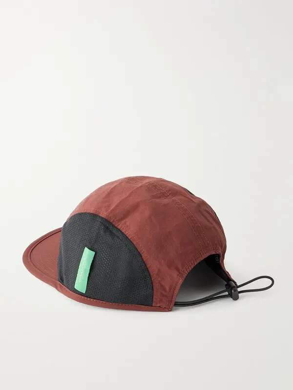 DISTRICT VISION Logo-appliquéd Panelled Shell And Mesh Cap
