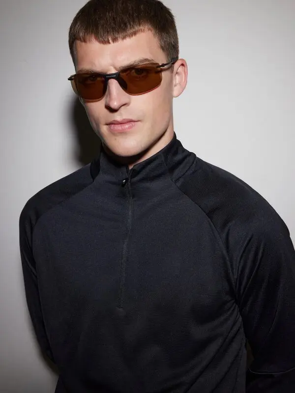DISTRICT VISION Mami Vantage D-frame Titanium Sunglasses