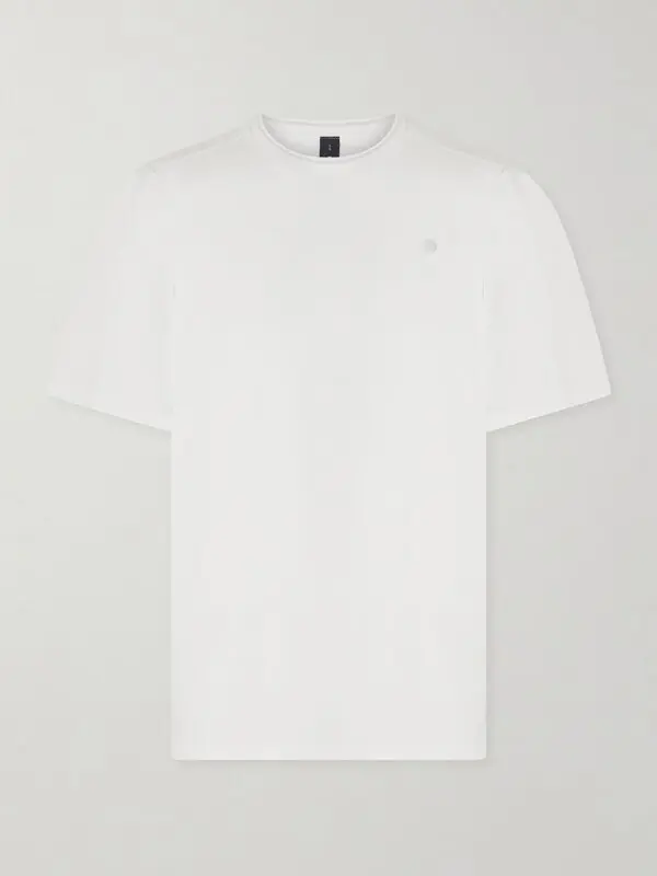 Lululemon Mesh-trimmed Jersey Tennis Shirt