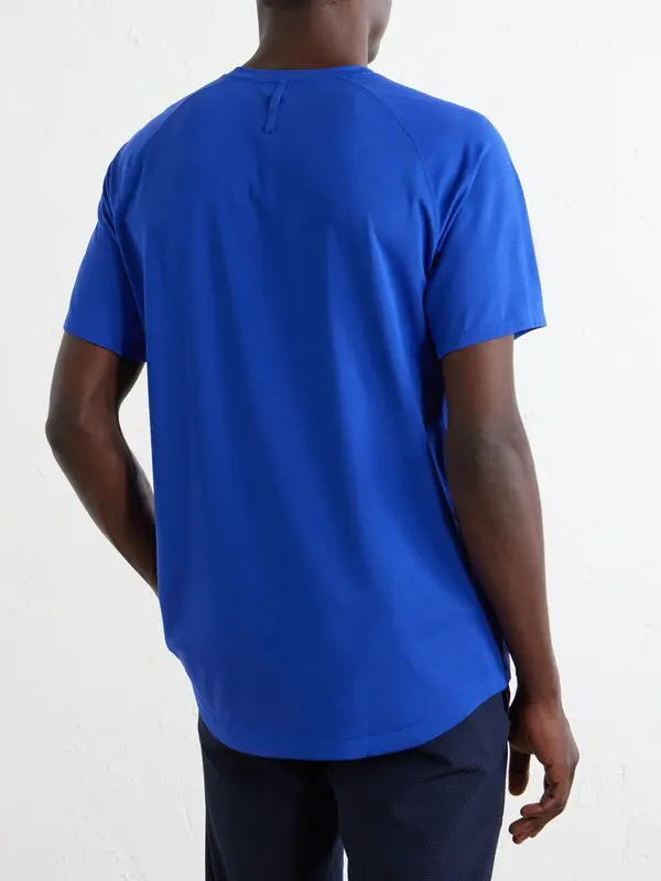 Lululemon License To Train Striped Stretch Recycled-jersey T-shirt
