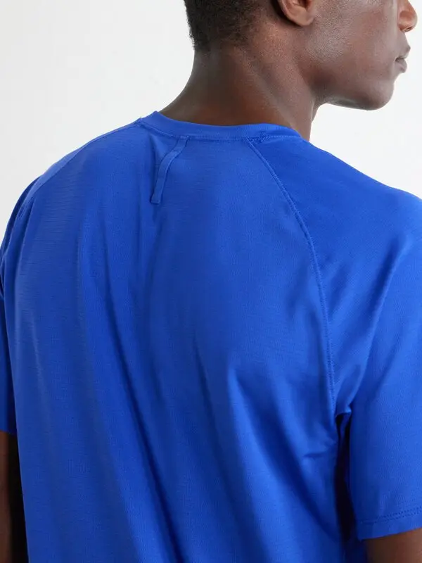 Lululemon License To Train Striped Stretch Recycled-jersey T-shirt